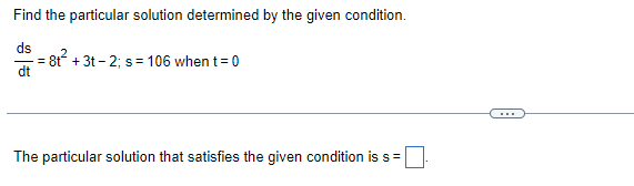 Solved Find the particular solution determined by the given | Chegg.com