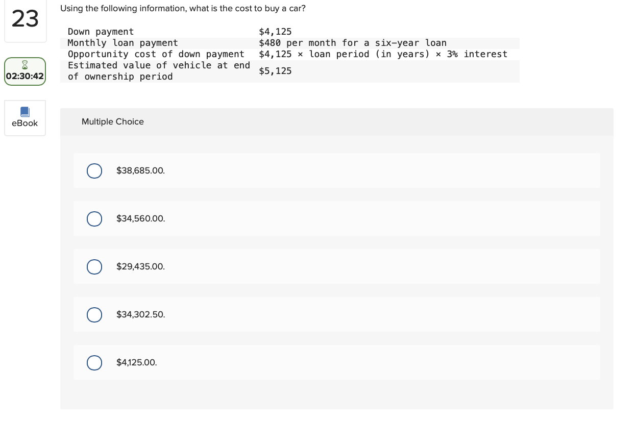 Solved Using the following information, what is the cost to | Chegg.com