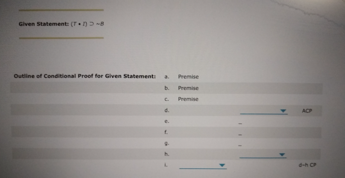 Solved 1 The Conditional Proof Method (CP) The conditional | Chegg.com