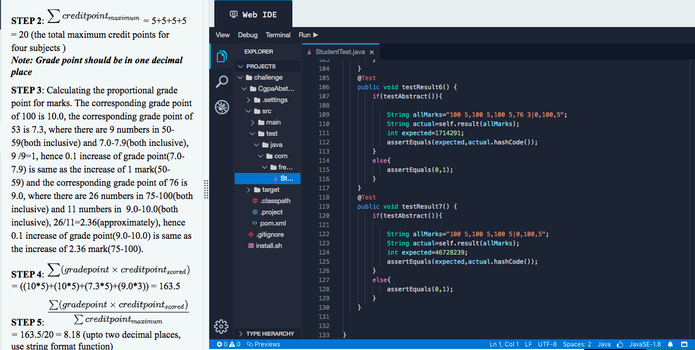Solved Web Ide 1 Abstract Class View Debug Terminal Run Chegg