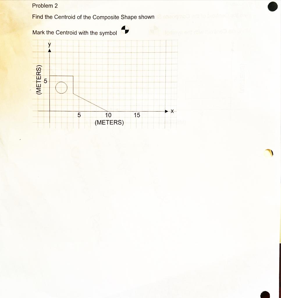 Solved Find the Centroid of the Composite Shape shown Mark | Chegg.com