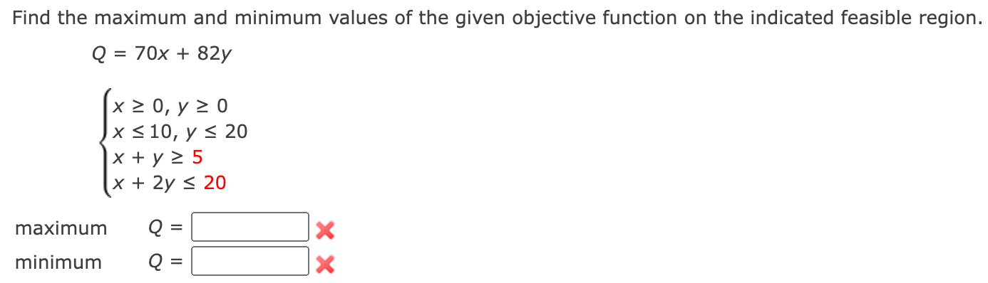 Solved Find the maximum and minimum values of the given | Chegg.com