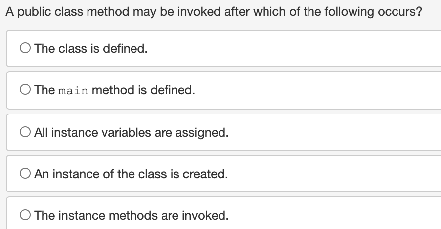 Solved Consider the following client code and assume that it | Chegg.com