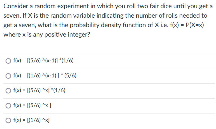 Solved Consider a random experiment in which you roll two | Chegg.com