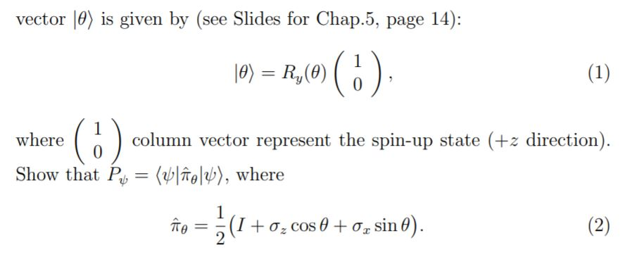 Solved Consider a spin- particle. For an arbitrary state | Chegg.com