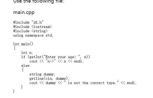 Solved Examine main.cpp to see how the function is used, | Chegg.com