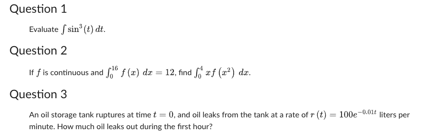 Solved If f is continuous and ∫016f(x)dx=12, find | Chegg.com