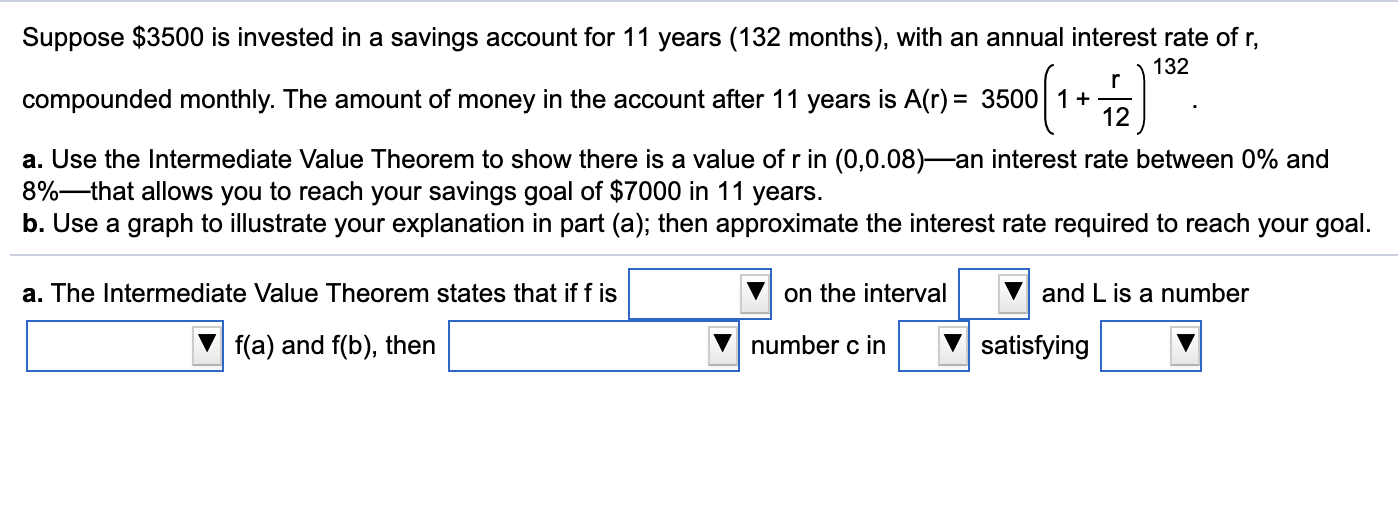 Solved Suppose $3500 is invested in a savings account for 11 | Chegg.com