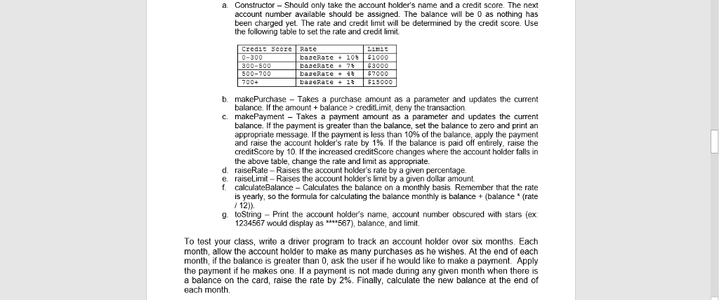 Solved Part C: Credit Cards Problem Description: In this | Chegg.com