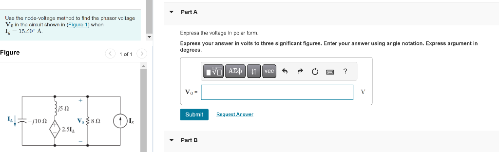 Solved Use the node-voltage method to find the phasor | Chegg.com