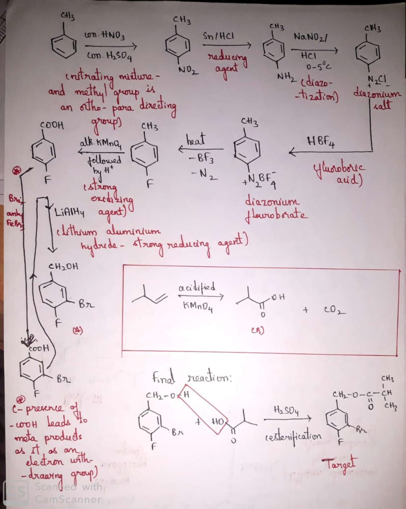 CHl3 CH3 CH2 cH3 Nato 21 m. HHNO3 Sn/HcI Hcl 0-5e NO | Chegg.com