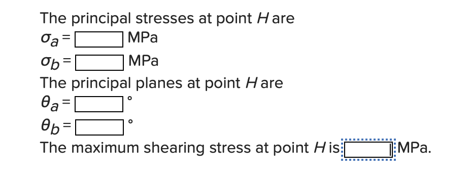 Solved Problem 08.042 - Determine principal and maximum | Chegg.com