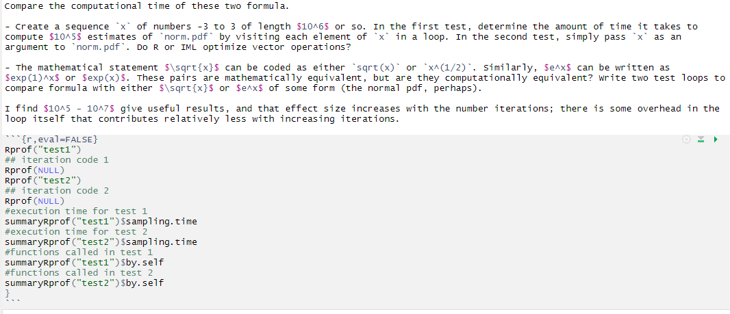 In this exercise, we will use run-time profiling and | Chegg.com