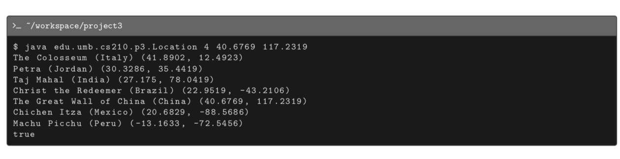 Solved Exercise 2. (Comparable Geo Location) Implement an | Chegg.com