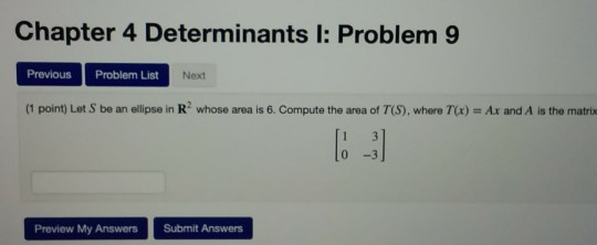 Solved Chapter 4 Determinants I: Problem 8 Previous Problem | Chegg.com