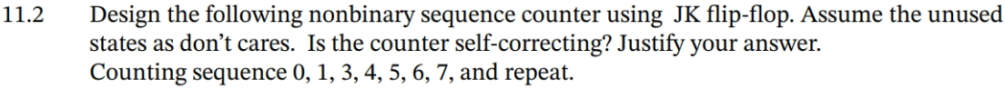 Solved 112 Design The Following Nonbinary Sequence Counter
