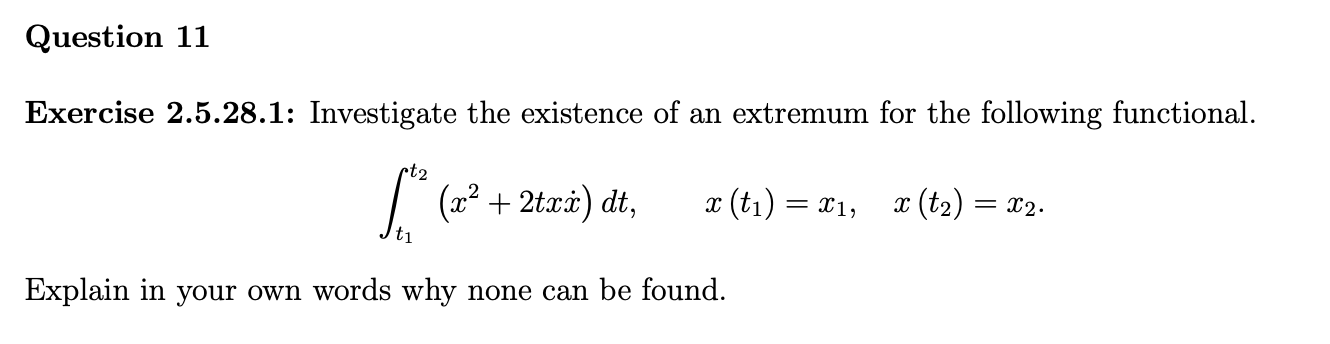 Solved Exercise 2.5.28.1: Investigate the existence of an | Chegg.com