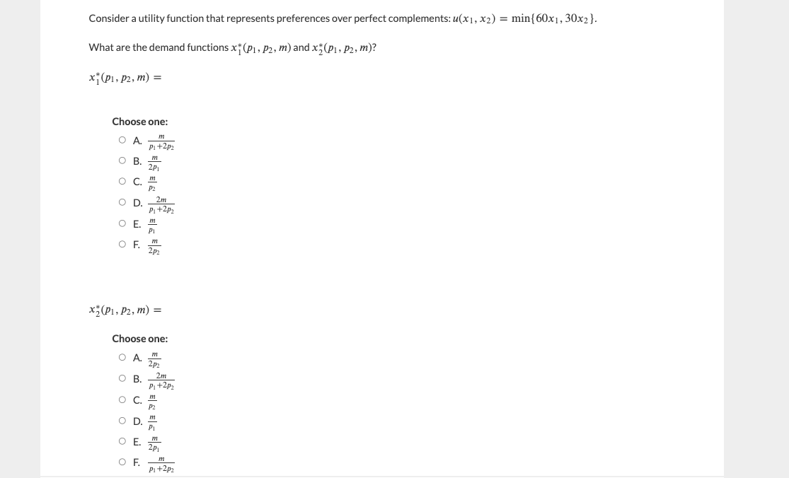 Solved Consider a utility function that represents | Chegg.com