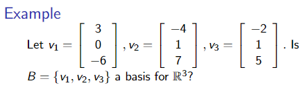 Solved xample Let v1=⎣⎡30−6⎦⎤,v2=⎣⎡−417⎦⎤,v3=⎣⎡−215⎦⎤. . | Chegg.com