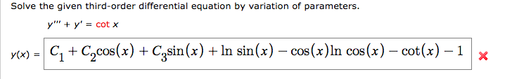 Solved Solve the given third-order differential equation by | Chegg.com