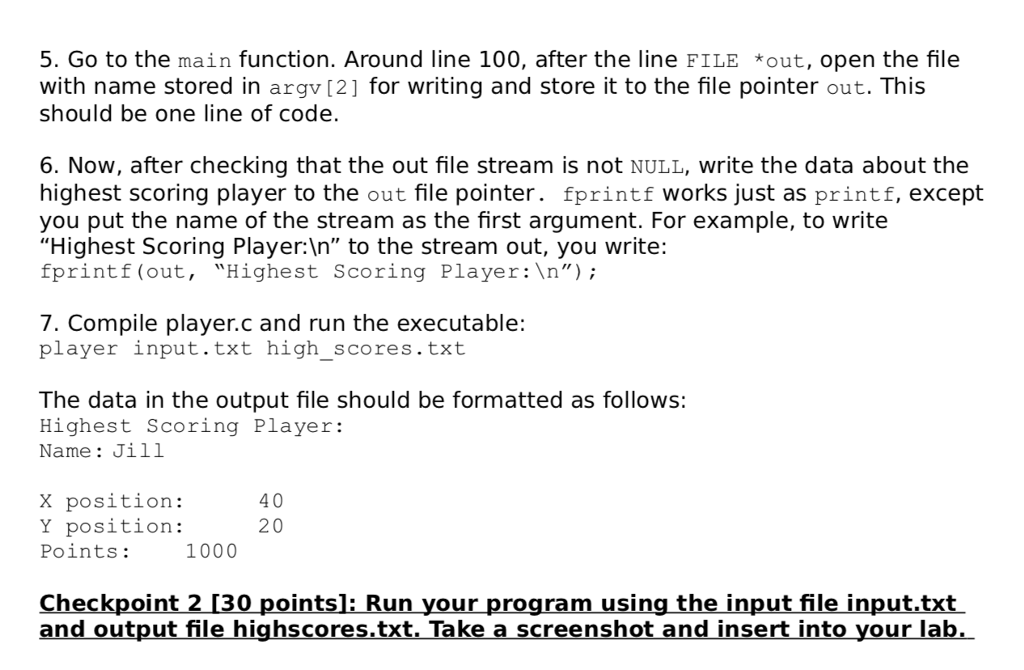 Solved Part 3 Defining A Struct Reading From A Text File 1367