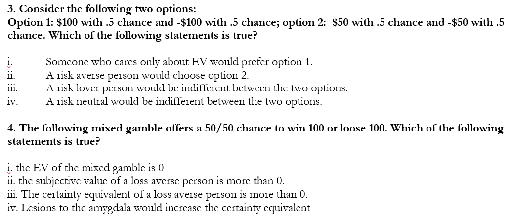 Solved 3. Consider the following two options: Option 1: $100 | Chegg.com