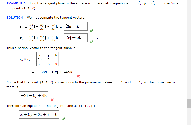 Solved EXAMPLE 9 Find the tangent plane to the surface with | Chegg.com