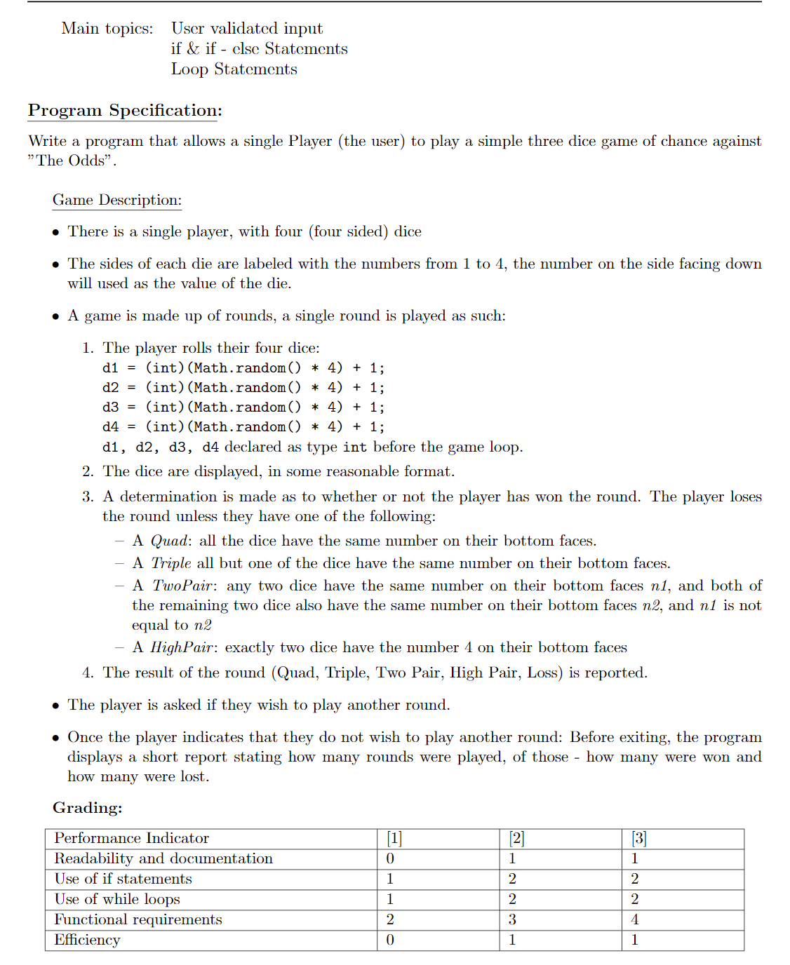 Solved Main topics: User validated input if & if - else | Chegg.com