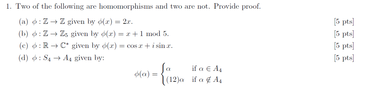 Solved Concepts: Basic concepts emphasized: - Homomorphisms. | Chegg.com