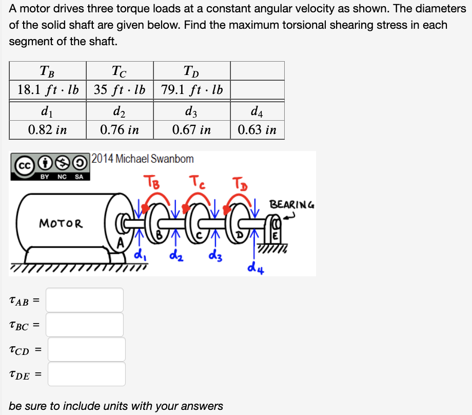 Solved A motor drives three torque loads at a constant | Chegg.com