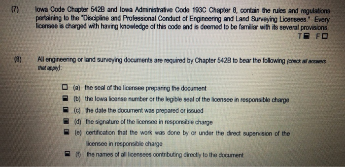 Solved lowa Code Chapter 542B and lowa Administrative Code | Chegg.com