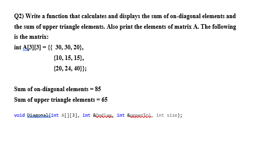 Solved (2) Write a function that calculates and displays the | Chegg.com