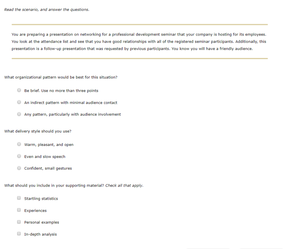 Solved Read the scenario, and answer the questions. You are | Chegg.com