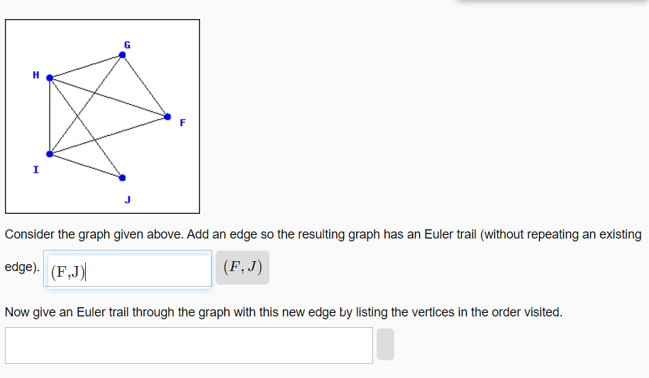 Solved Consider the graph given above. Add an edge so the | Chegg.com