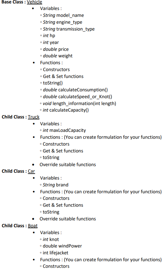 Solved Please solve this problem with java Base Class : | Chegg.com