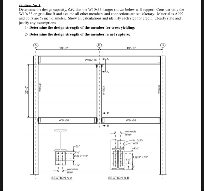 Solved Determine the design capacity, P that the W10x33 | Chegg.com