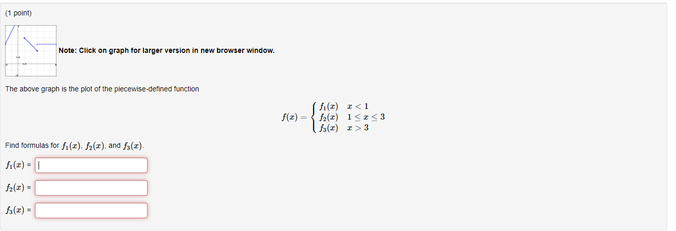 Solved (1 point) Note: Click on graph for larger version in | Chegg.com