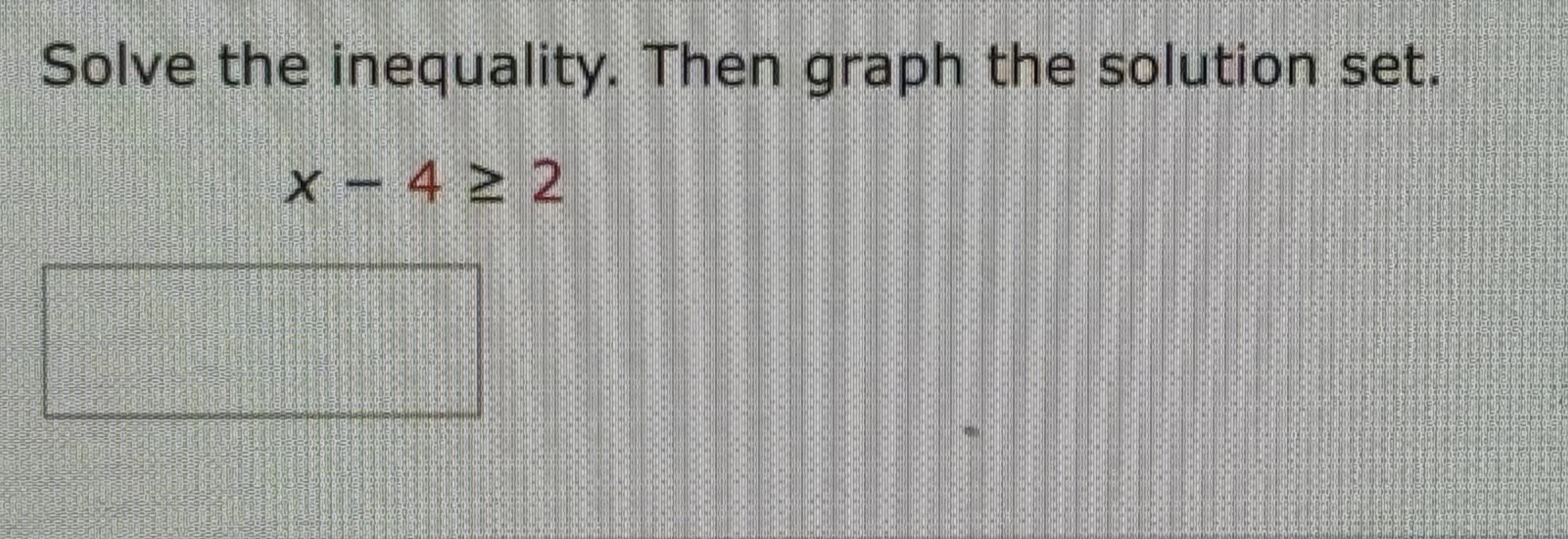Solved Solve the inequality. Then graph the solution | Chegg.com