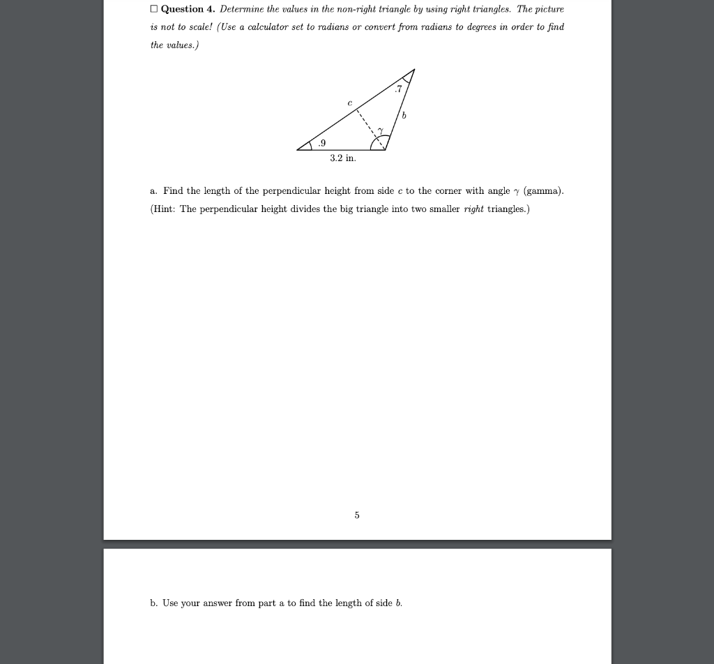 Solved Question 4. Determine the values in the non-right | Chegg.com
