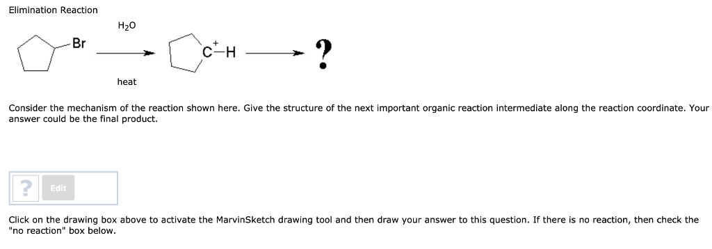 Solved Elimination Reaction Br H2o heat Consider the | Chegg.com