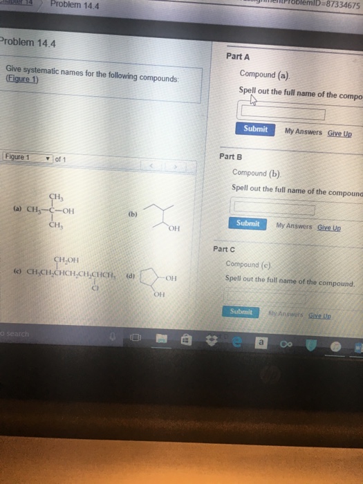 Solved Give systematic names for the following compounds | Chegg.com