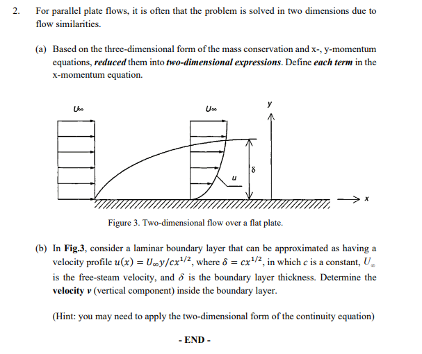 For parallel plate flows, it is often that the | Chegg.com