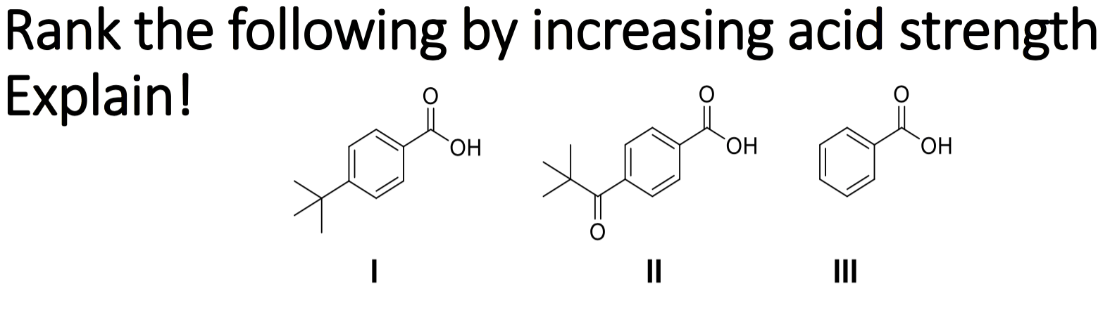 Solved Rank the following by increasing acid strength | Chegg.com