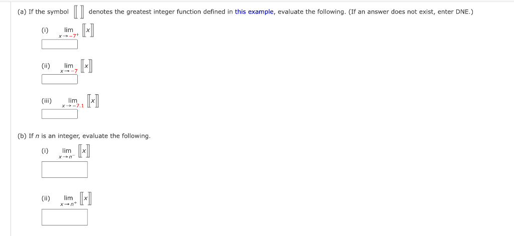 Solved (a) If the symbol (1) denotes the greatest integer | Chegg.com