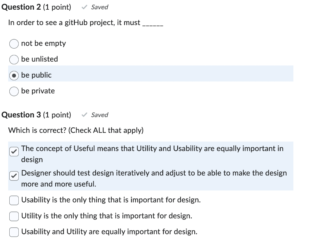 Solved In order to see a gitHub project, it must not be | Chegg.com