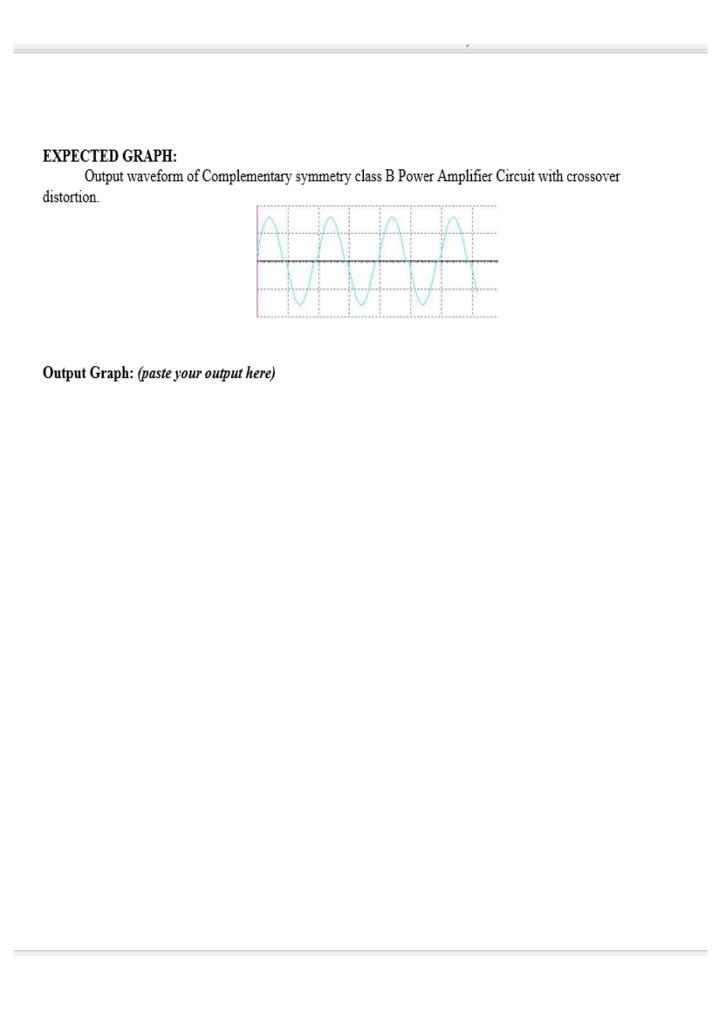 Solved CIRCUIT DIAGRAM A. Complementary Symmetry Class B | Chegg.com