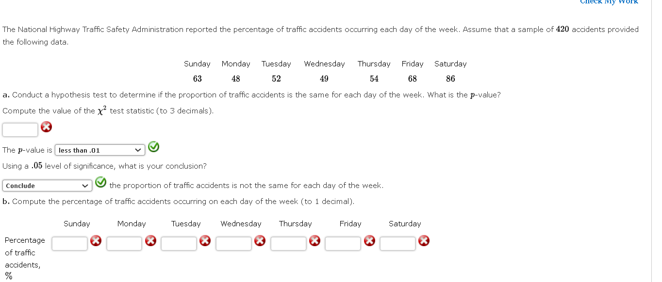 Solved The National Highway Traffic Safety Administration | Chegg.com