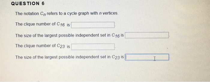 Solved The notation C_n refers to a cycle graph with n | Chegg.com