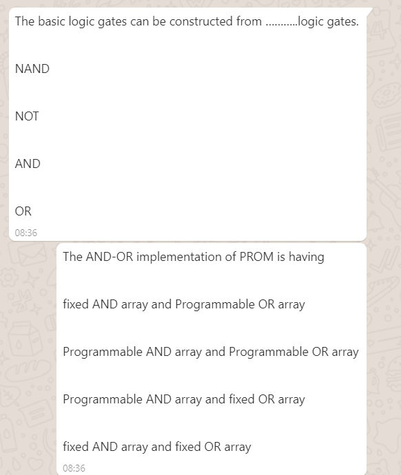 Solved The basic logic gates can be constructed from | Chegg.com
