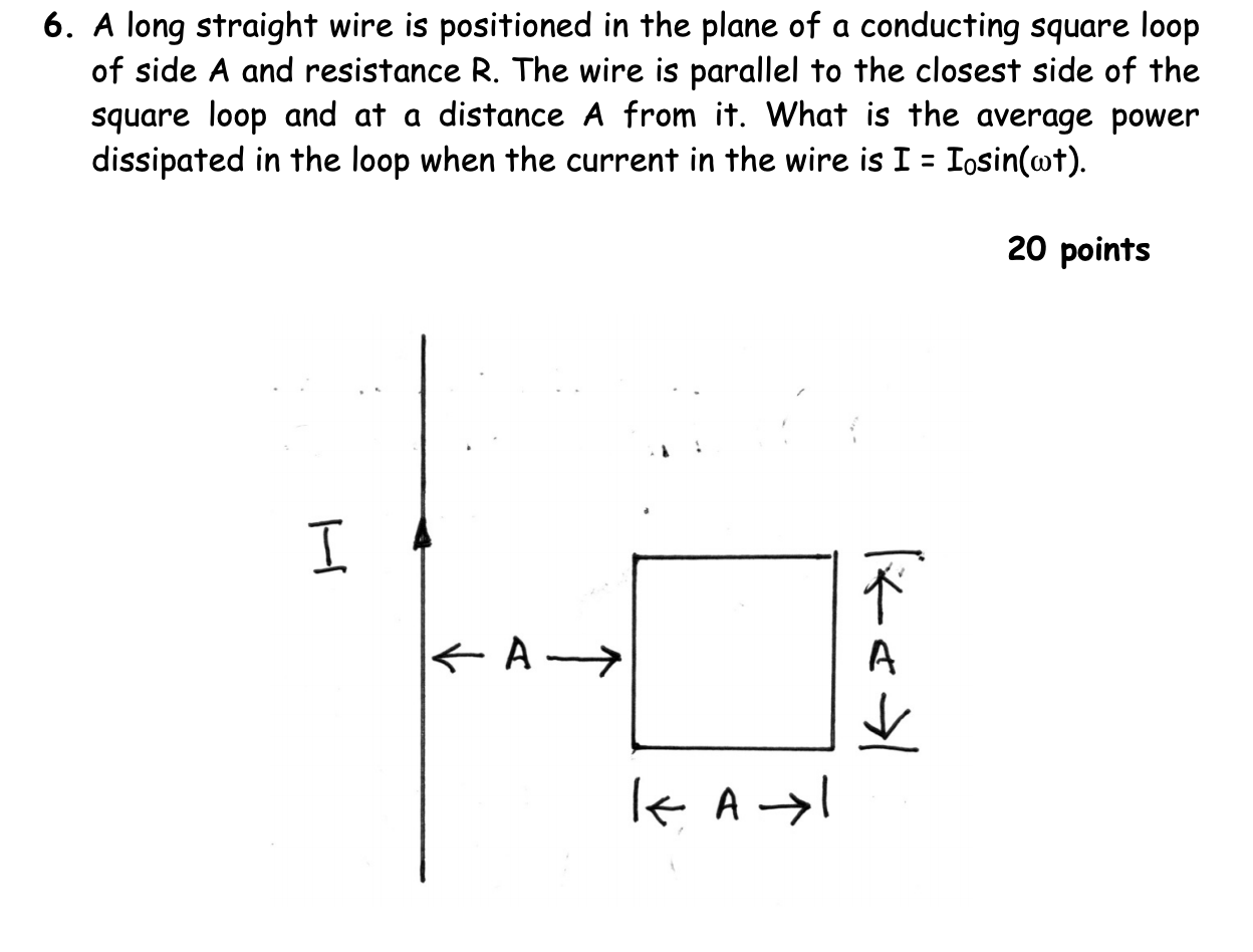 Solved A long straight wire is positioned in the plane of a | Chegg.com